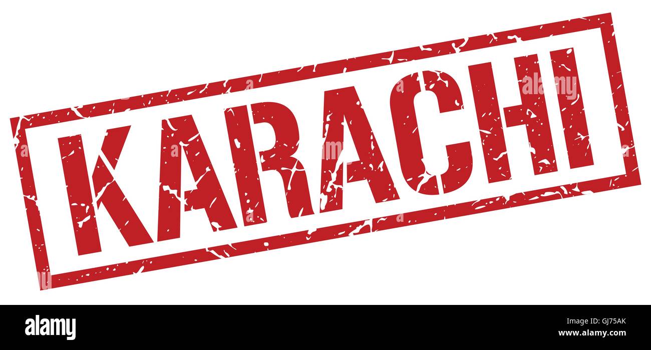 Karachi red square stamp Stock Vector Image & Art - Alamy