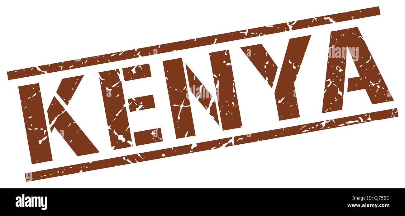 Kenya brown square stamp Stock Vector Image & Art - Alamy