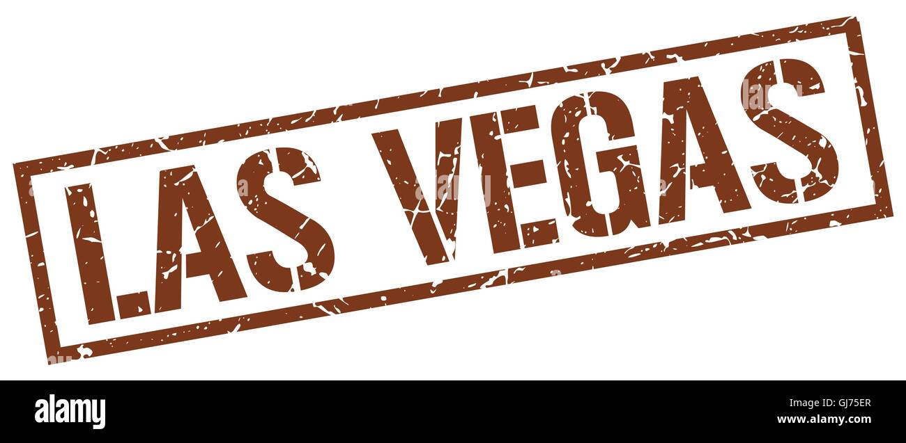 Las Vegas brown square stamp Stock Vector Image & Art - Alamy