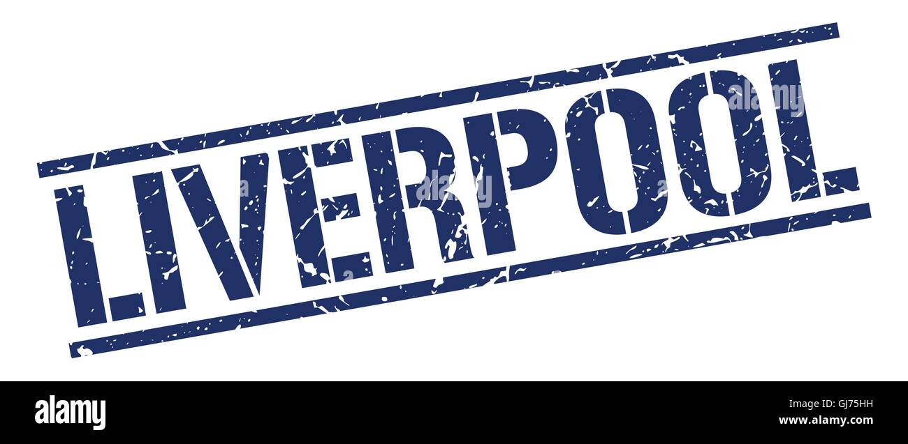 Liverpool blue square stamp Stock Vector Image & Art - Alamy