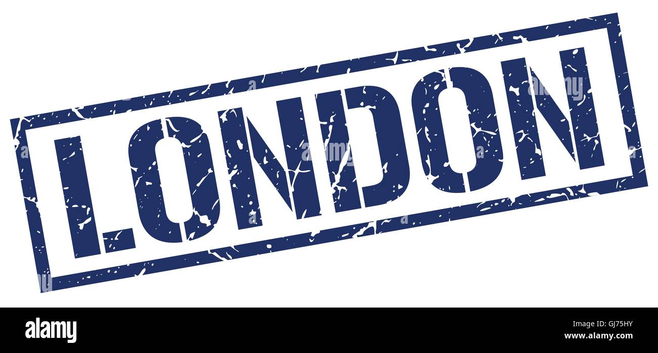 London blue square stamp Stock Vector Image & Art - Alamy