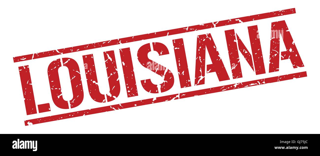 Louisiana red square stamp Stock Vector Image & Art - Alamy