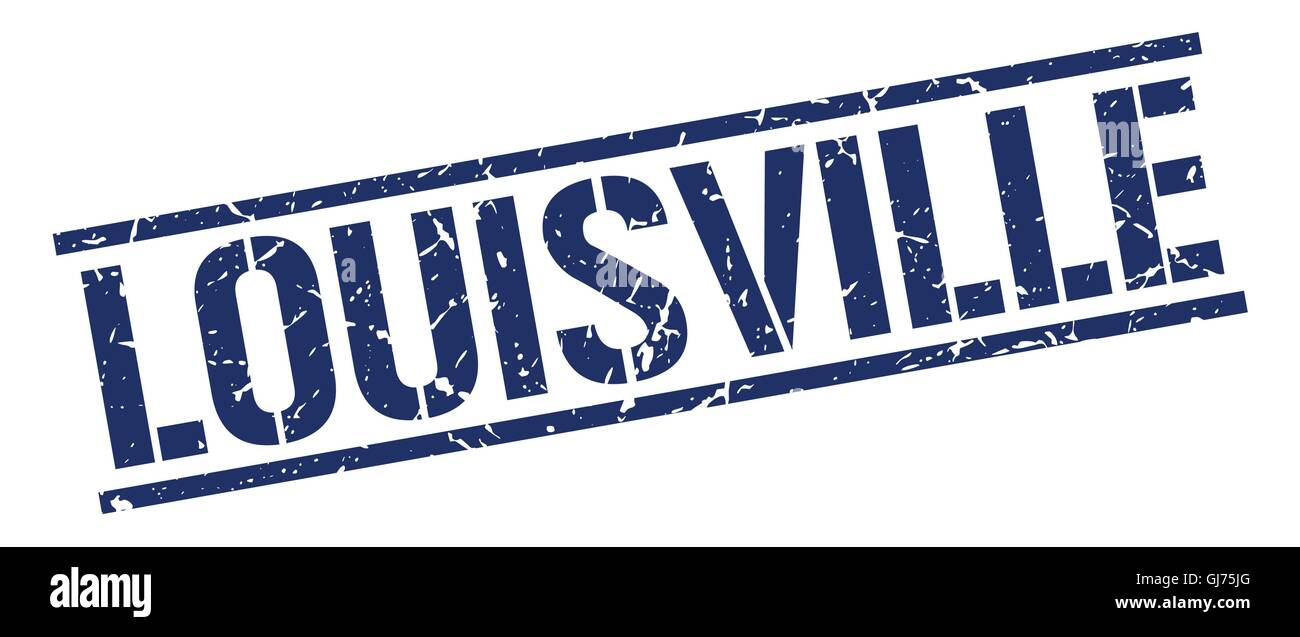 Louisville blue square stamp Stock Vector Image & Art - Alamy
