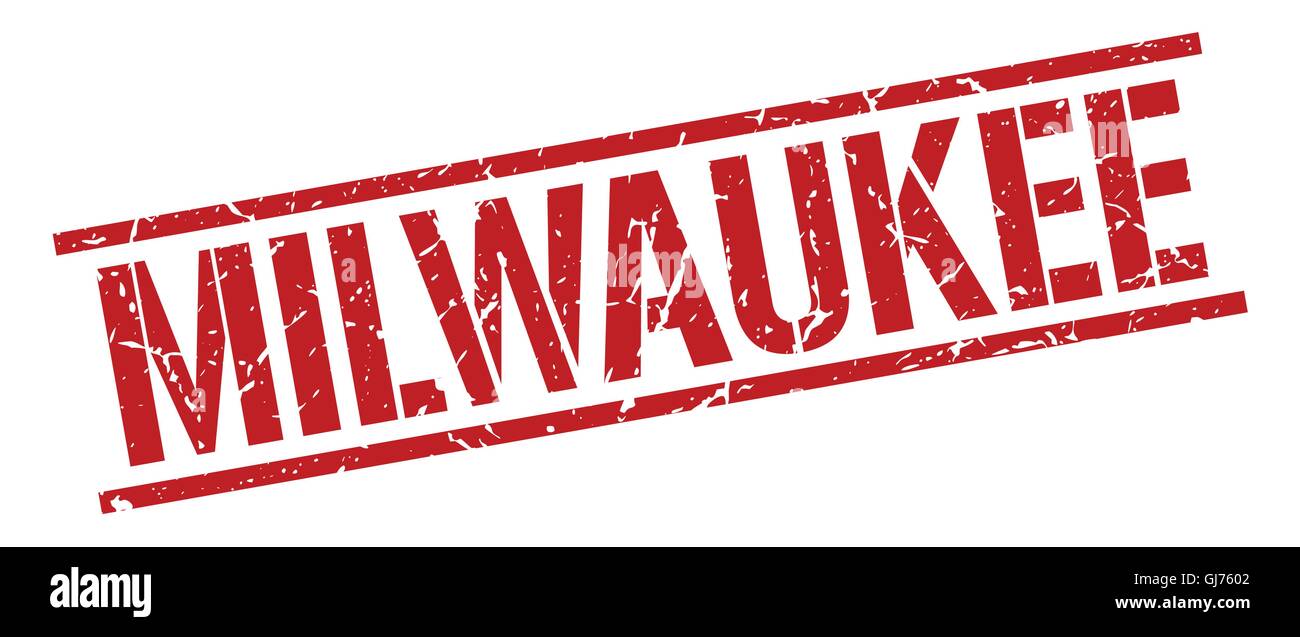 Milwaukee red square stamp Stock Vector Image & Art - Alamy