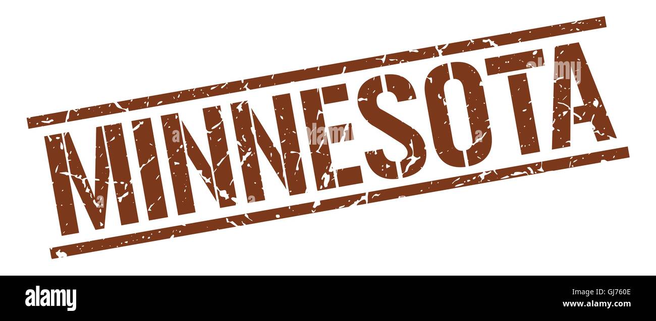Minnesota brown square stamp Stock Vector Image & Art - Alamy