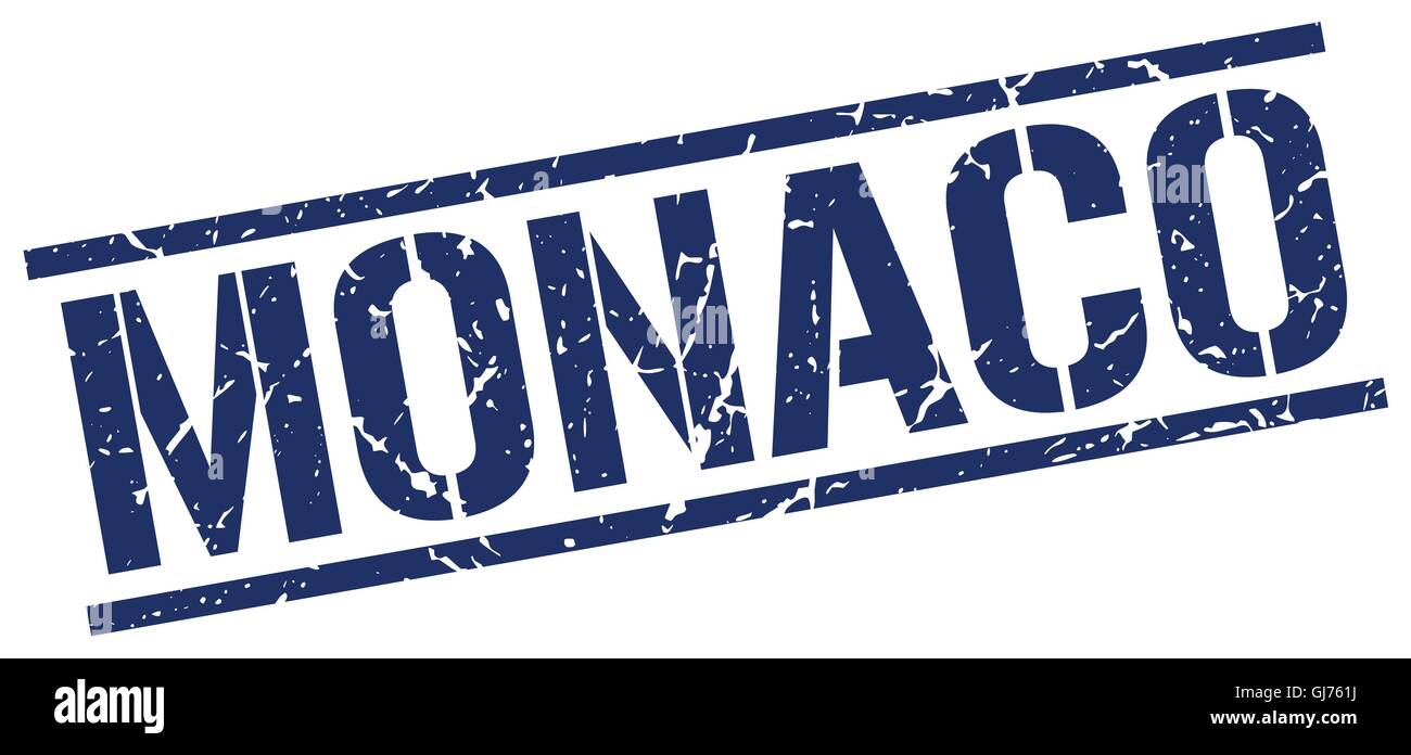 Monaco blue square stamp Stock Vector Image & Art - Alamy