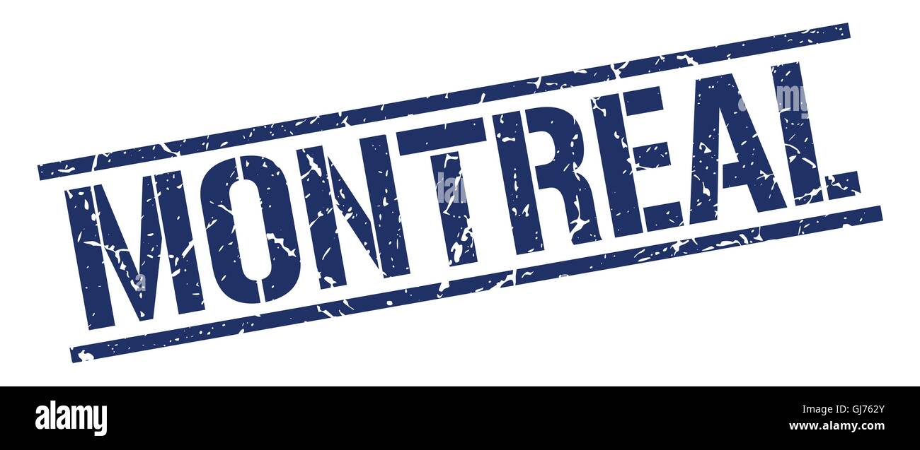 Montreal blue square stamp Stock Vector Image & Art - Alamy