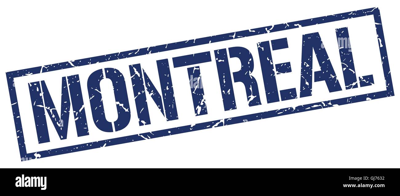 Montreal blue square stamp Stock Vector Image & Art - Alamy