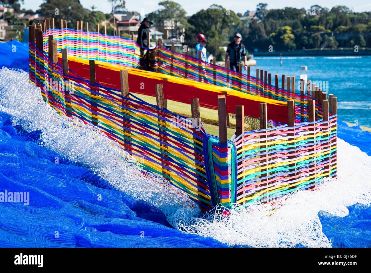Australia. 13th Aug, 2016. A view of indigenous artist Deirdre Martin's ...