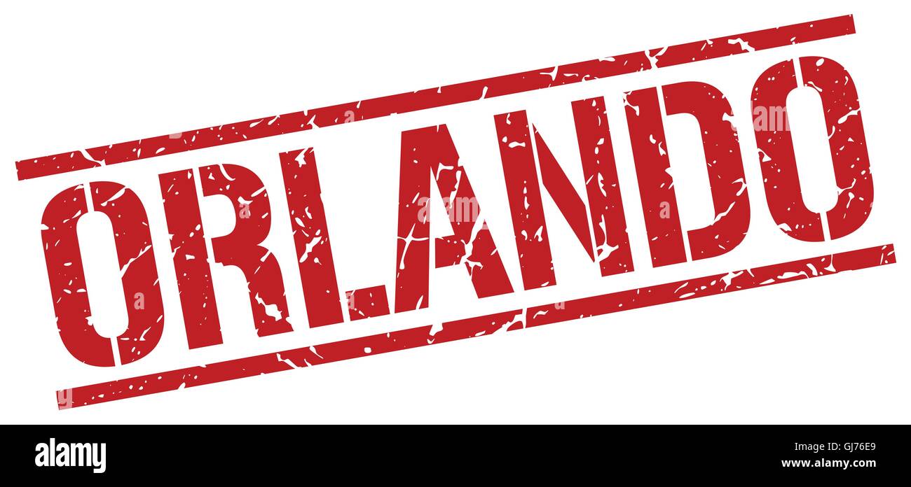 Orlando red square stamp Stock Vector Image & Art - Alamy