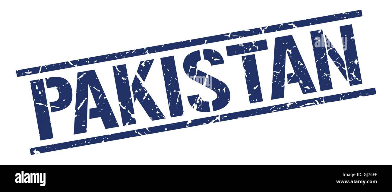 Pakistan blue square stamp Stock Vector Image & Art - Alamy