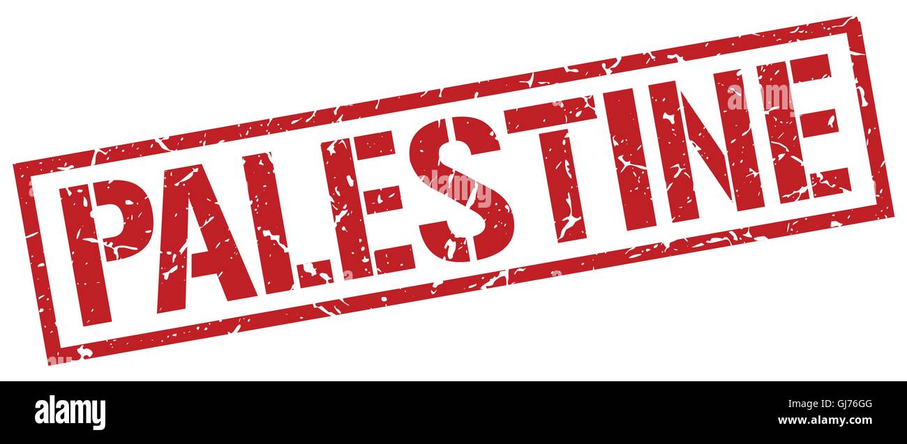 Palestine red square stamp Stock Vector Image & Art - Alamy