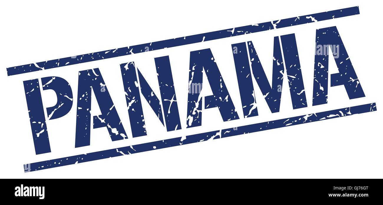Panama blue square stamp Stock Vector Image & Art - Alamy