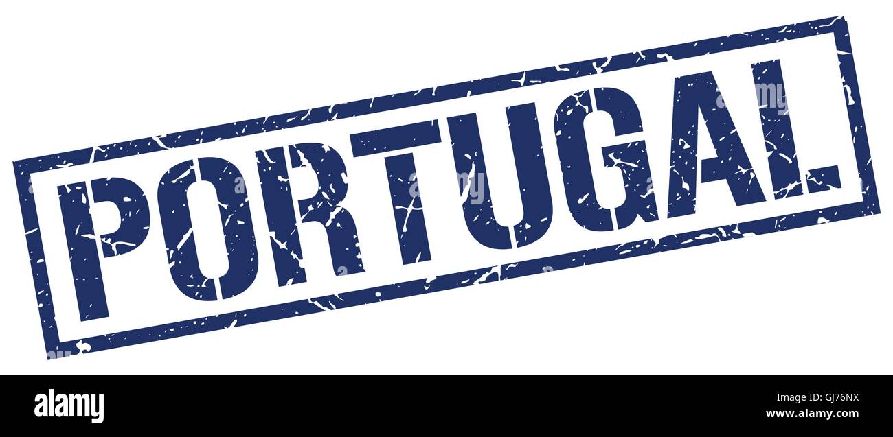 Portugal blue square stamp Stock Vector Image & Art - Alamy
