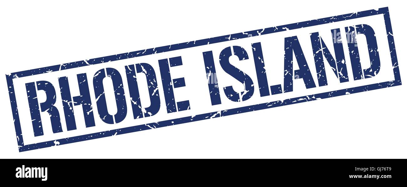 Rhode Island blue square stamp Stock Vector Image & Art - Alamy