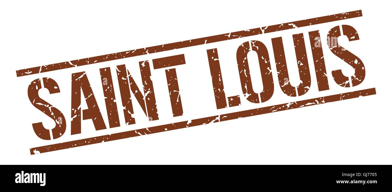 Saint Louis brown square stamp Stock Vector Image & Art - Alamy