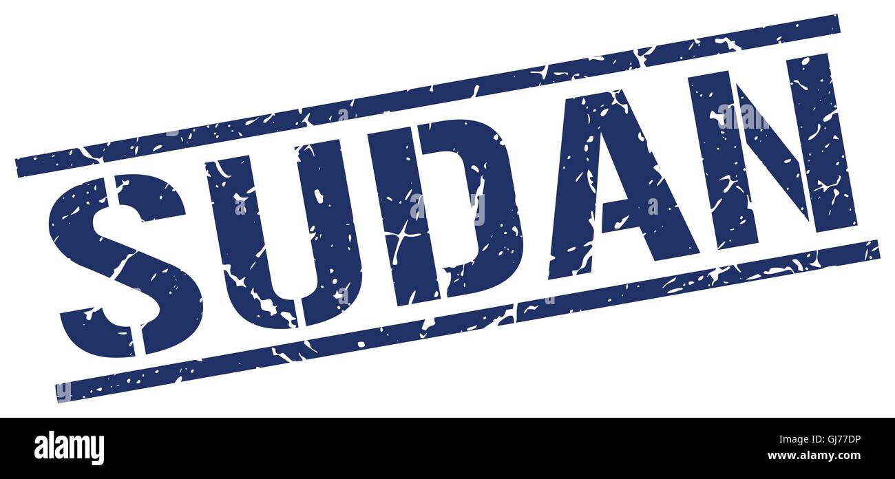 Sudan blue square stamp Stock Vector Image & Art - Alamy