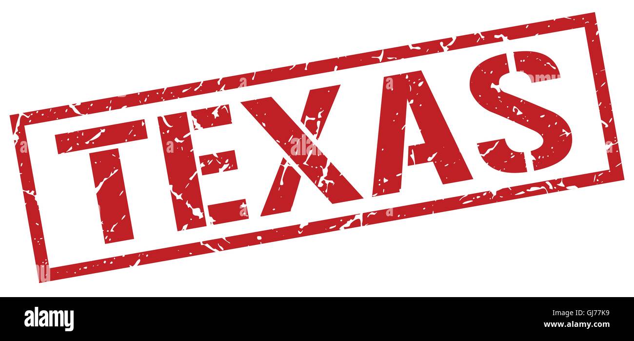 Texas red square stamp Stock Vector Image & Art - Alamy