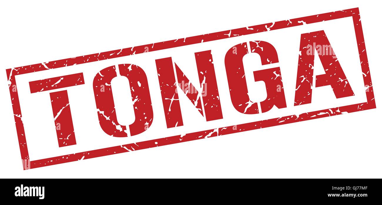 Tonga red square stamp Stock Vector Image & Art - Alamy