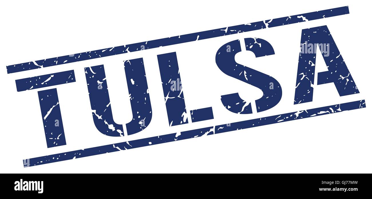 Tulsa blue square stamp Stock Vector Image & Art - Alamy