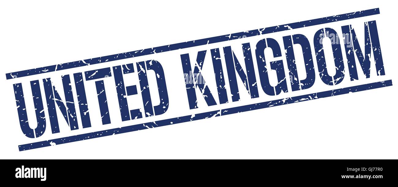United Kingdom blue square stamp Stock Vector Image & Art - Alamy