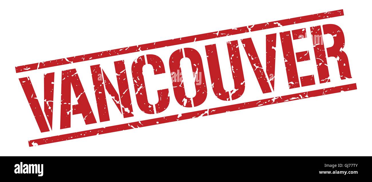 Vancouver red square stamp Stock Vector Image & Art - Alamy
