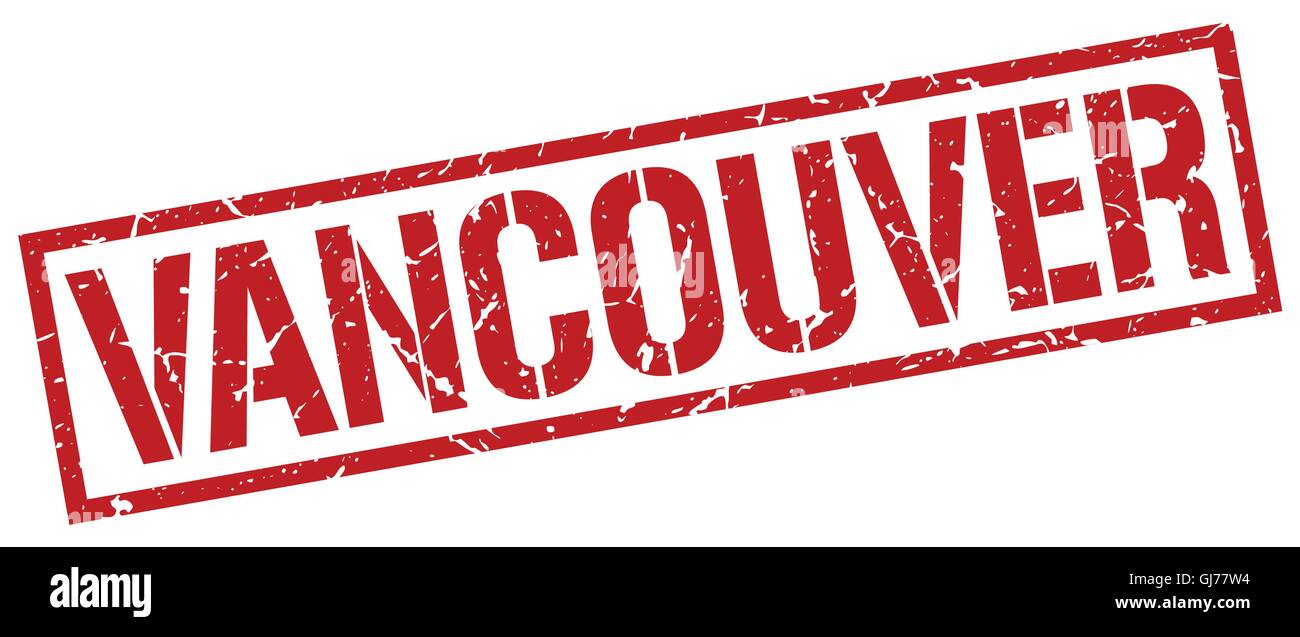 Vancouver red square stamp Stock Vector Image & Art - Alamy