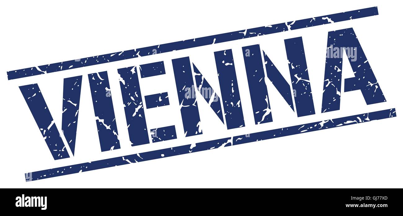 Vienna blue square stamp Stock Vector Image & Art - Alamy