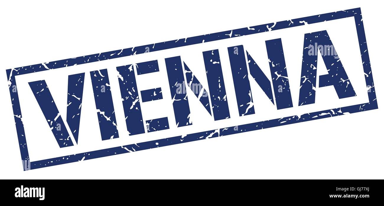 Vienna blue square stamp Stock Vector Image & Art - Alamy