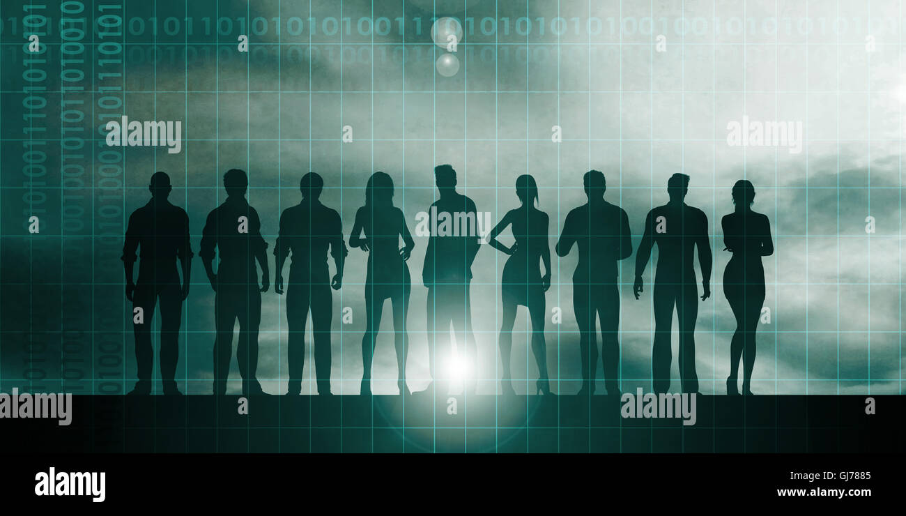 Business People Group Standing Together in Unity Stock Photo - Alamy