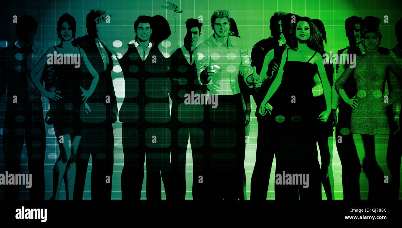 Business People Group Standing Together in Unity Stock Photo - Alamy