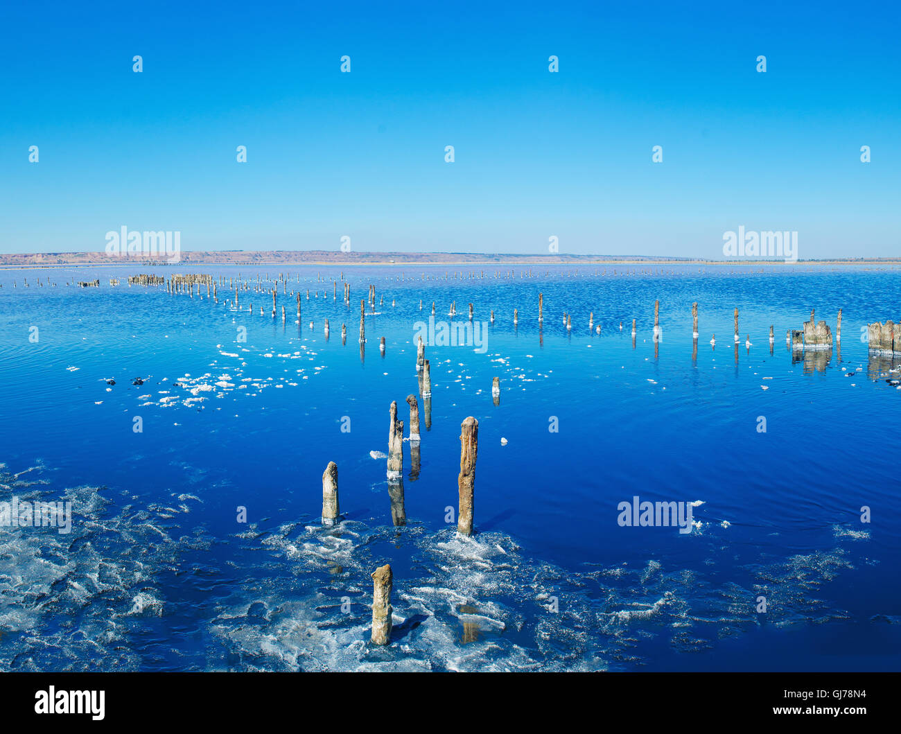 Beautiful salt lake Stock Photo - Alamy