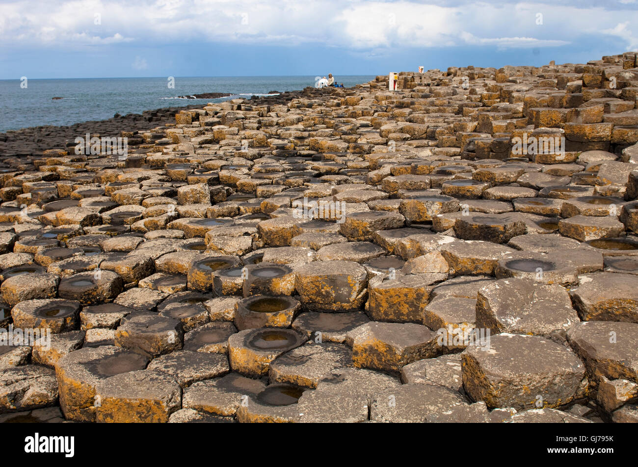 The Giant's Causeway is an area of about 40,000 interlocking basalt ...