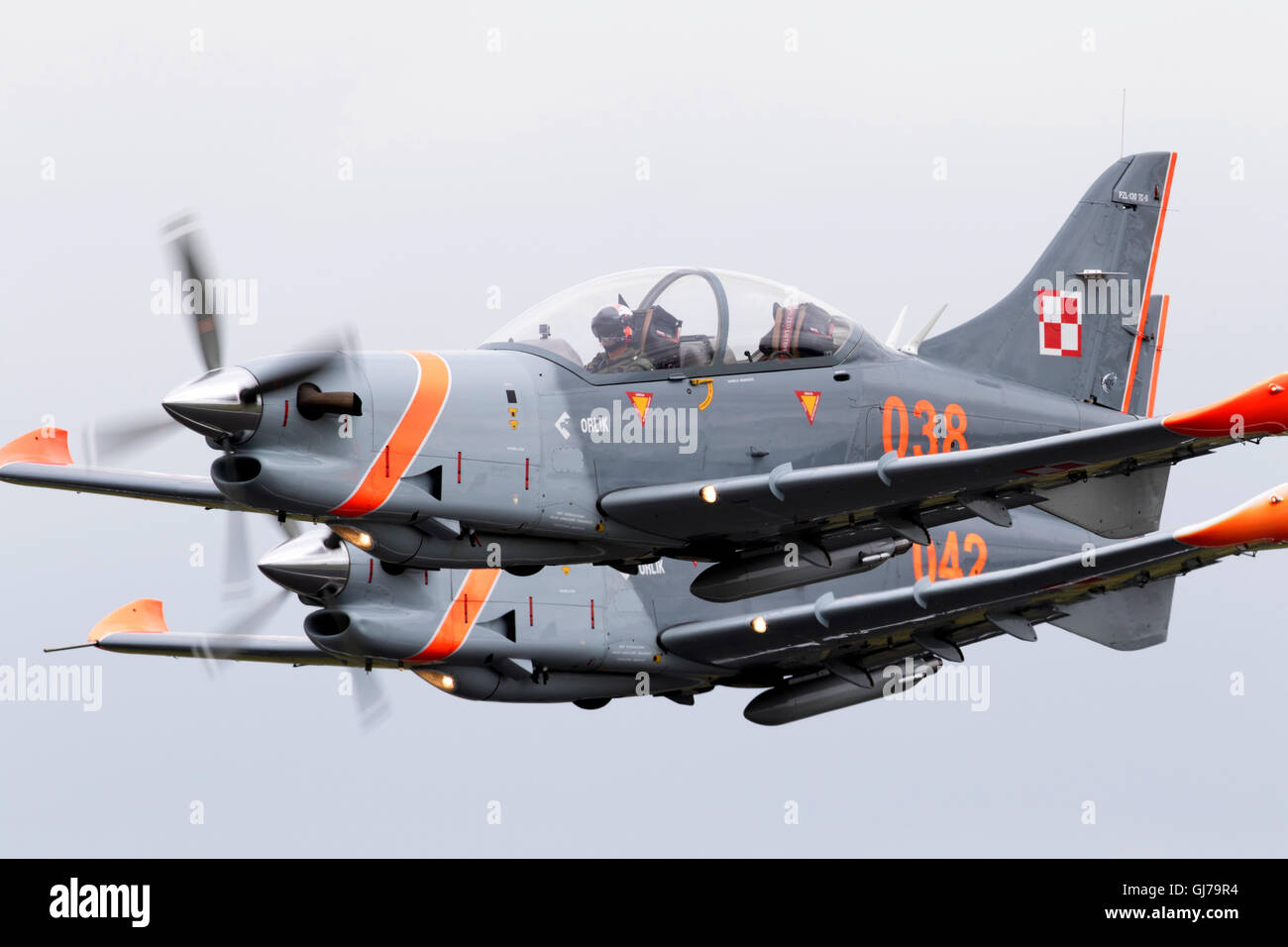 The PZL 130 Orlik Polish turboprop, single engine, two seat trainer ...