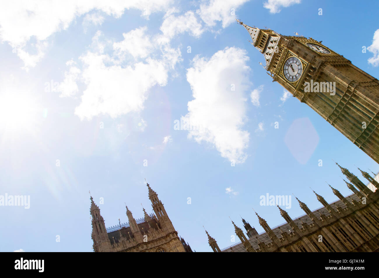 Big Ben Elizabeth Tower and the Houses of Parliament Clock Tower of The ...