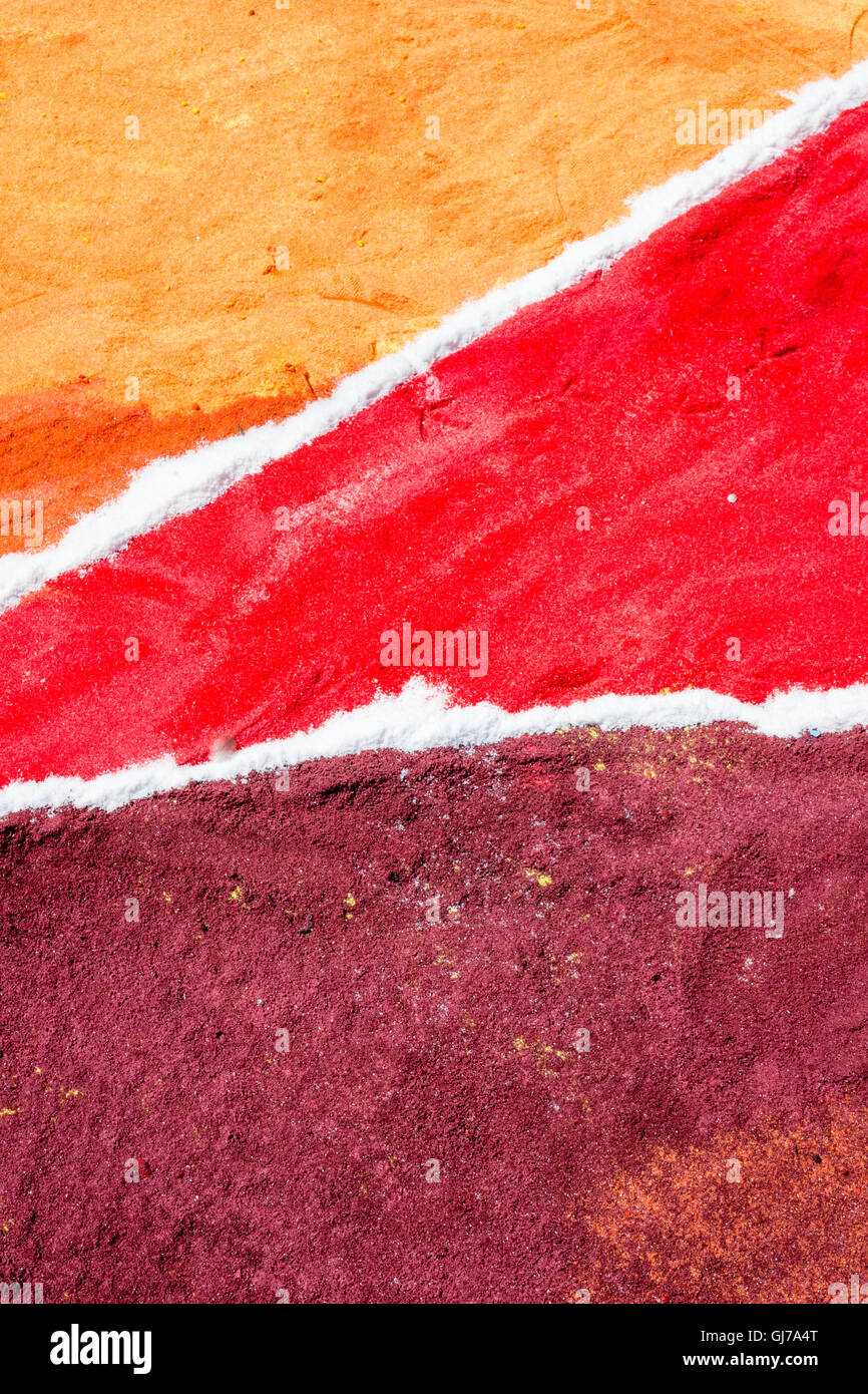 The colored drawings on the ground, useful for background Stock Photo ...