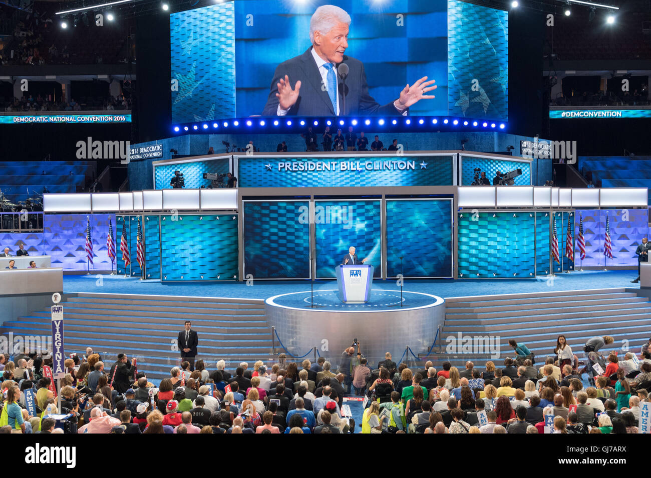 Former President Bill Clinton gives the keynote address at the 2nd day ...