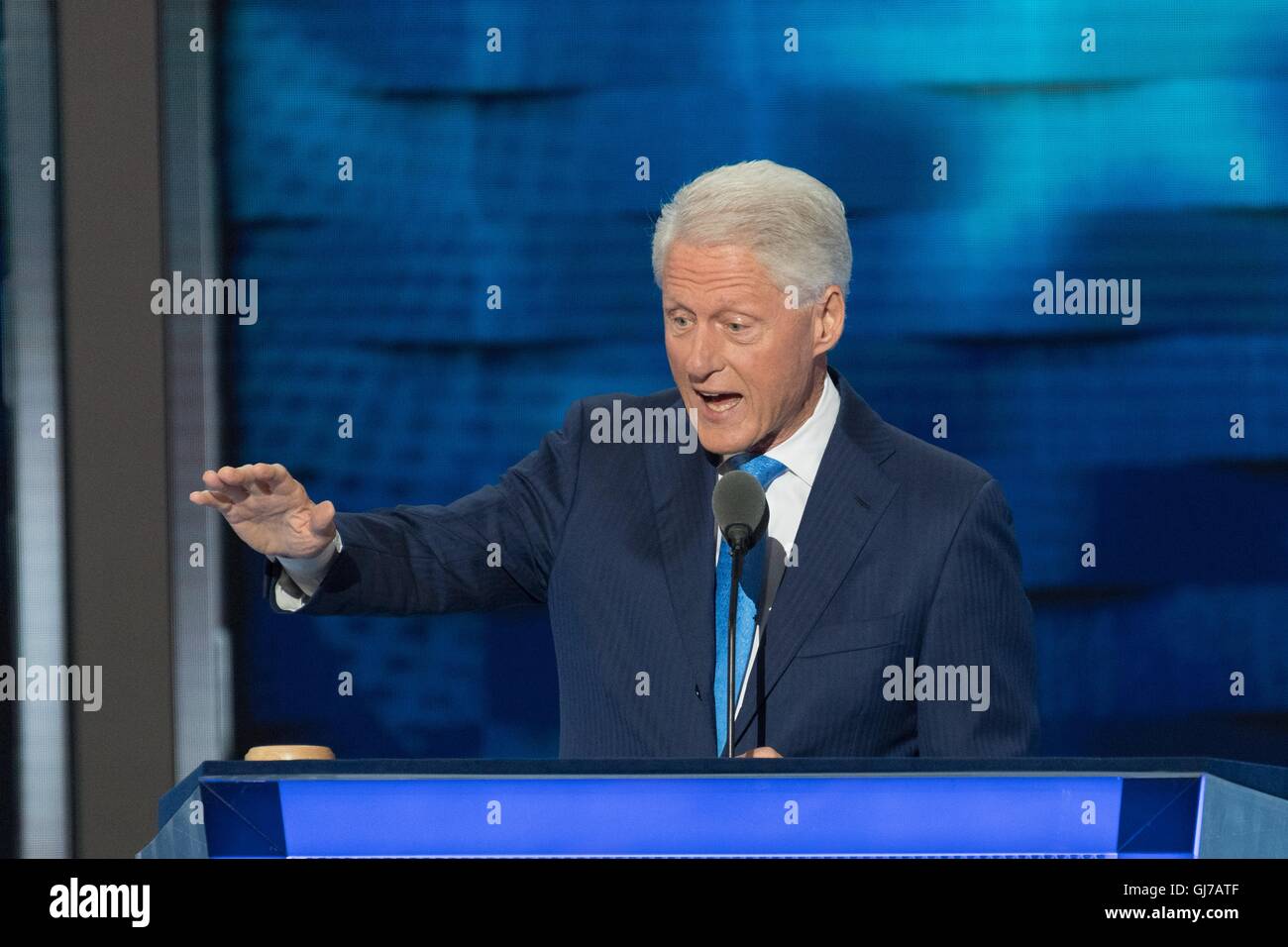 Former President Bill Clinton gives the keynote address at the 2nd day ...