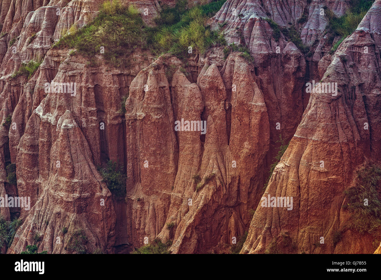 Spectacular view of a unique geological erosion formation of the Red ...