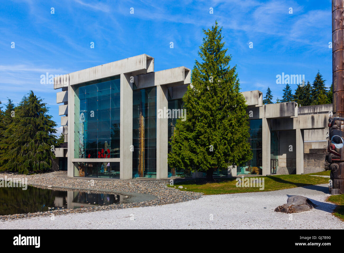 The Museum of Anthropology on the campus of UBC in Vancouver, Canada ...