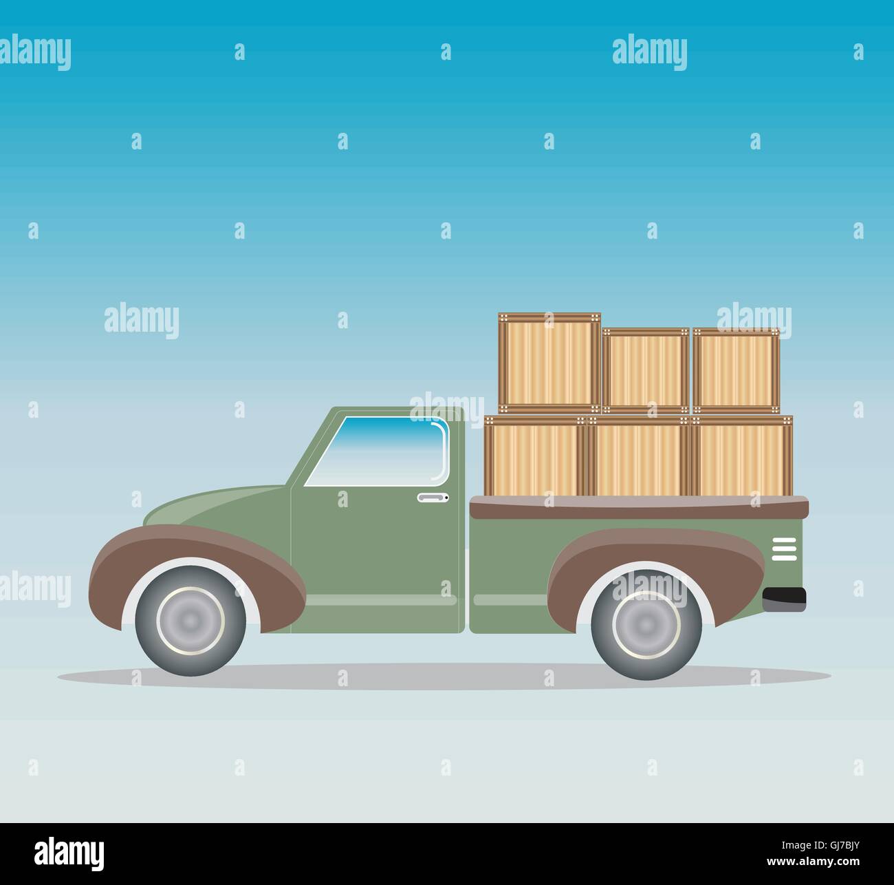Pick up box Stock Vector Images - Alamy
