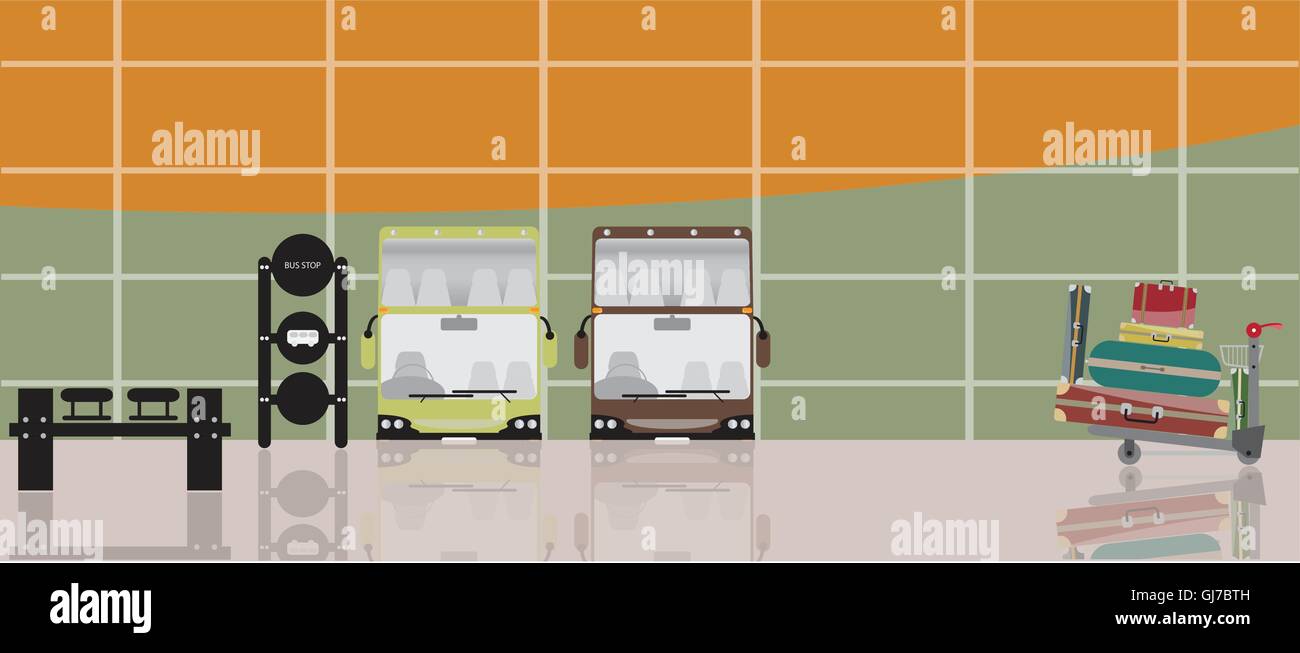 Terminal bus Stock Vector Images - Alamy