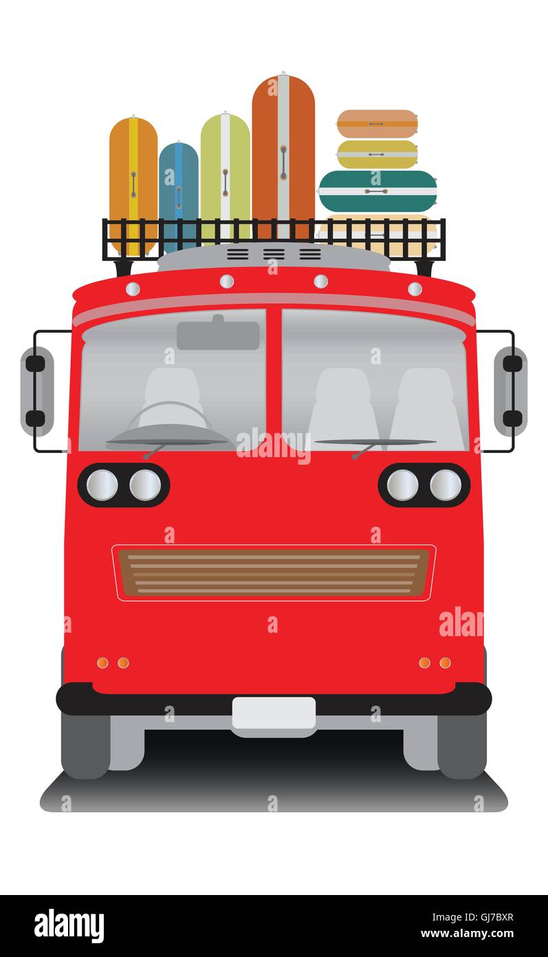 Bus on roof Cut Out Stock Images & Pictures - Alamy