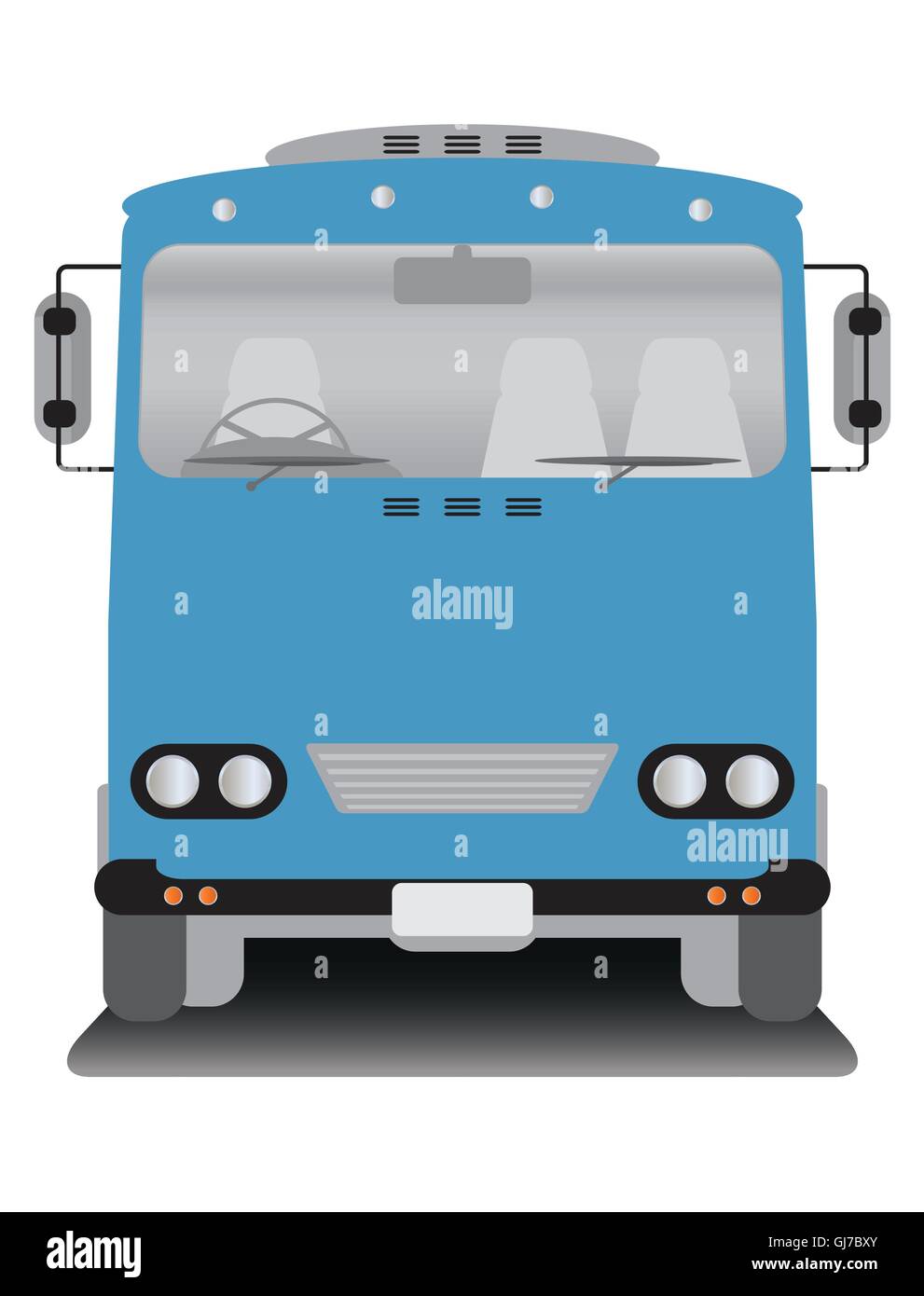 Vintage bus front Stock Vector Images - Alamy