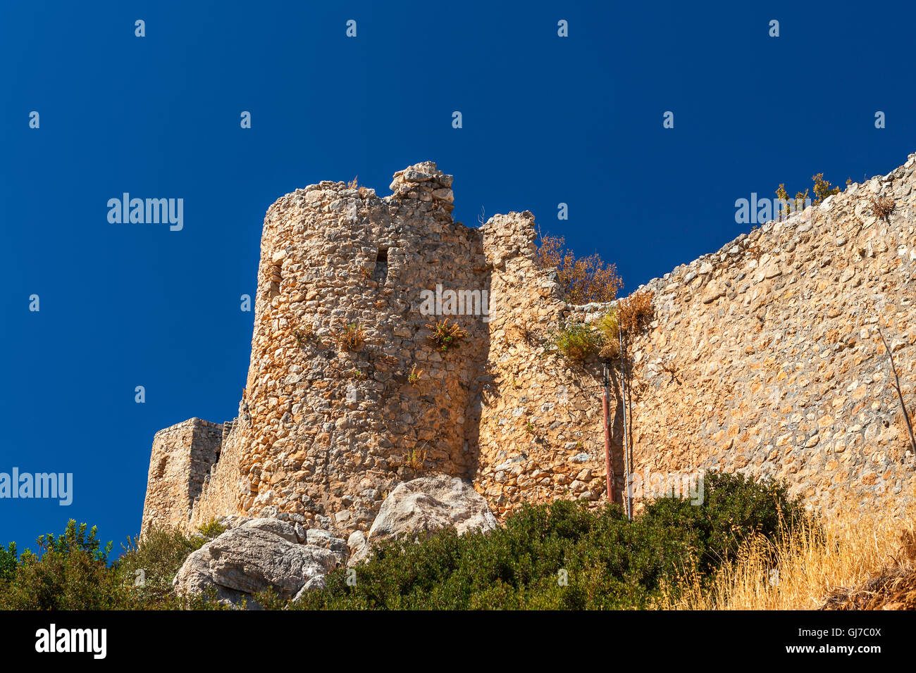 The Saint Hilarion Castle in North Cyprus Stock Photo - Alamy