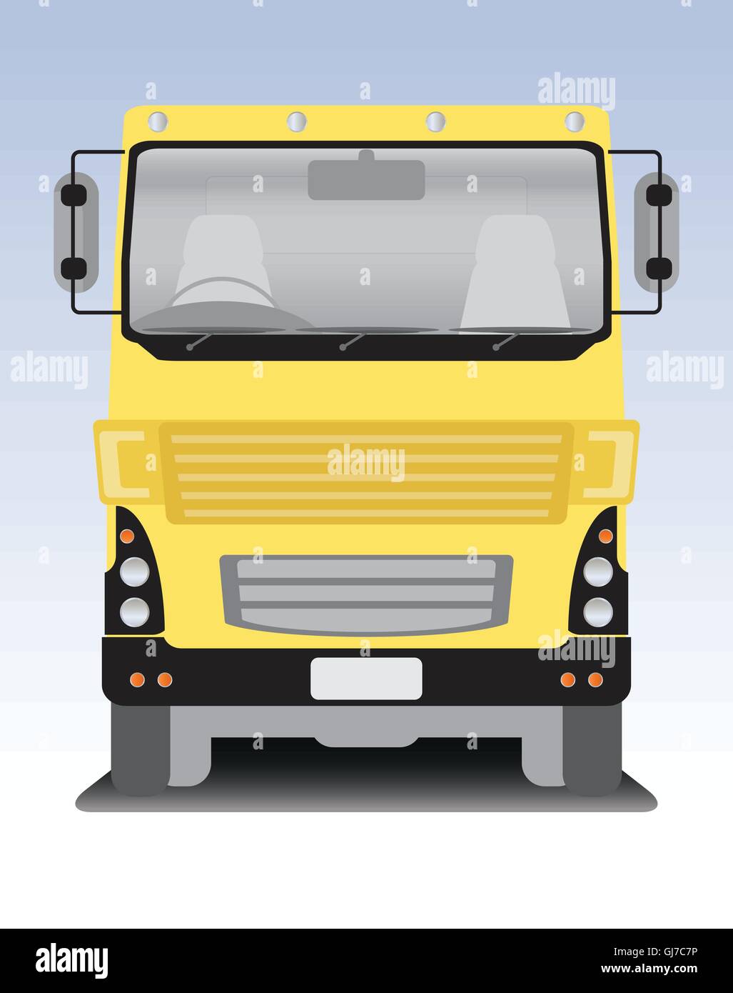 Front view of Modern Cargo truck Stock Vector Image & Art - Alamy