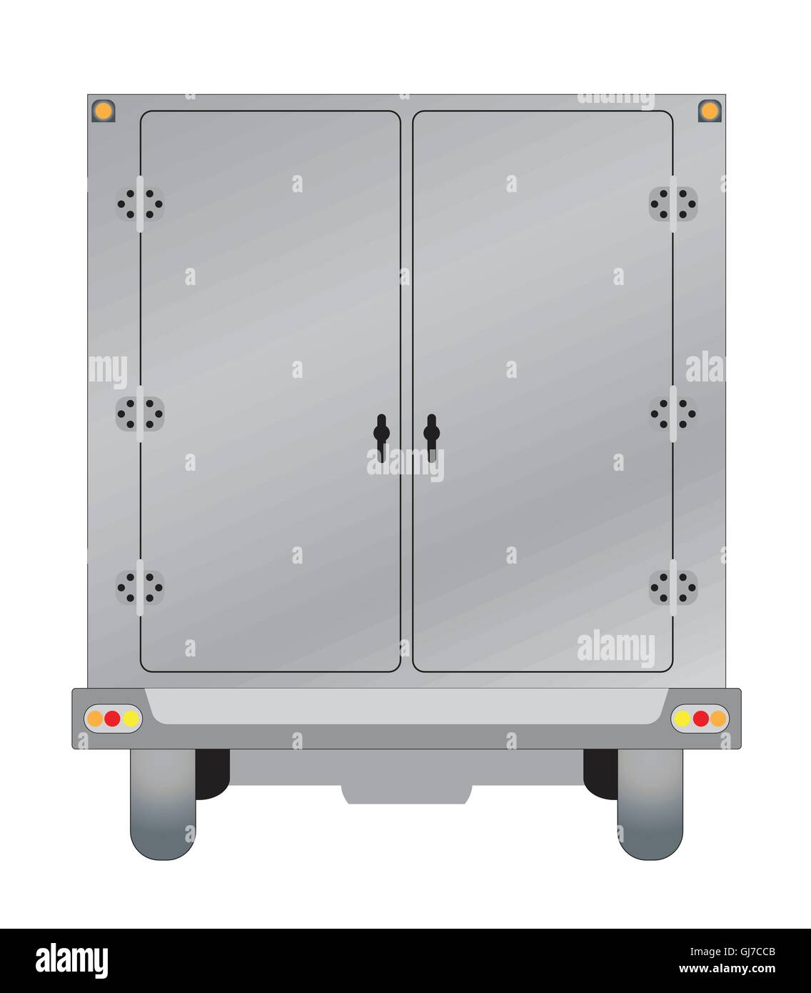 Back view container cargo pickup hi-res stock photography and images ...