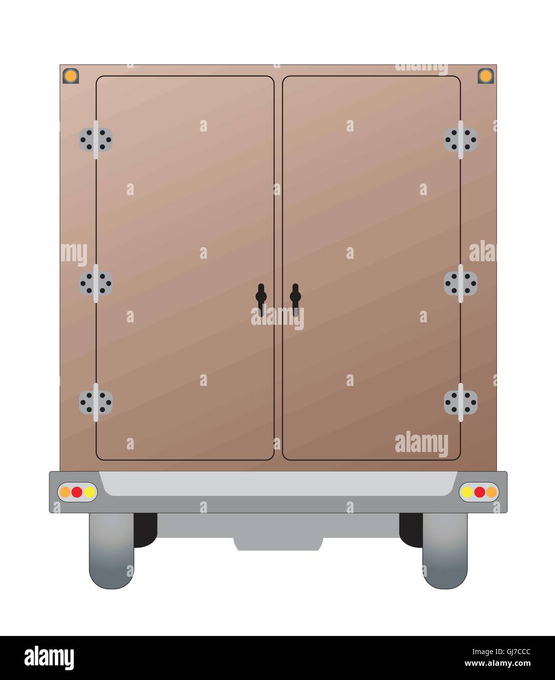 Back view container cargo pickup hi-res stock photography and images ...