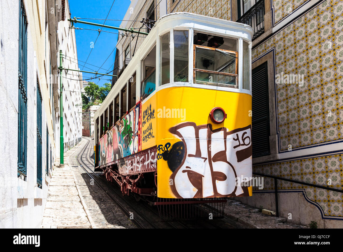 Graffiti tram hi-res stock photography and images - Alamy