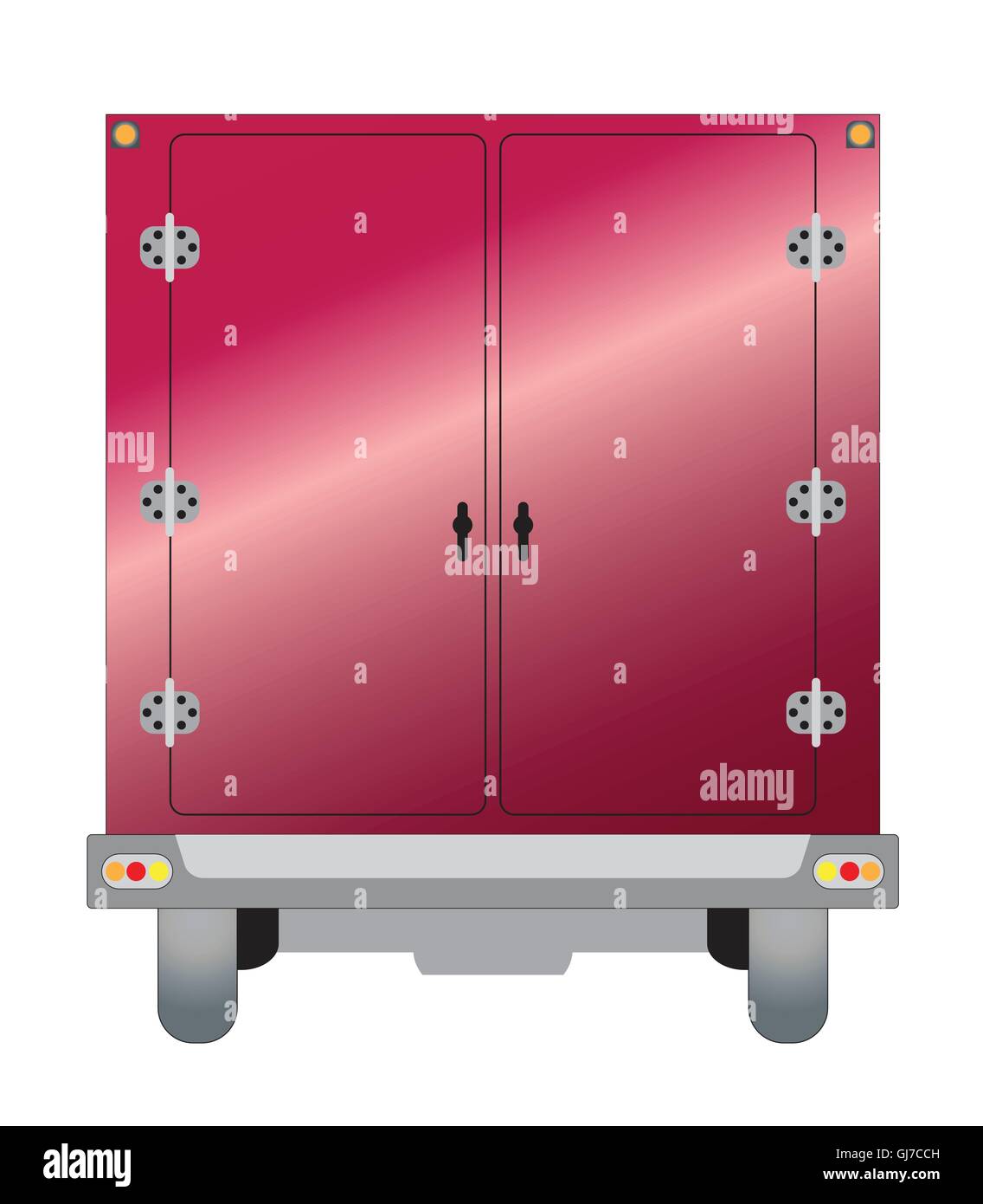 Back view container cargo pickup hi-res stock photography and images ...